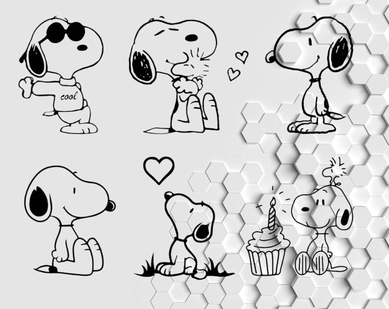 Cute Dog Svg, Cute Puppy Bundle Svg, Dog Birthday Svg Cut Files for ...