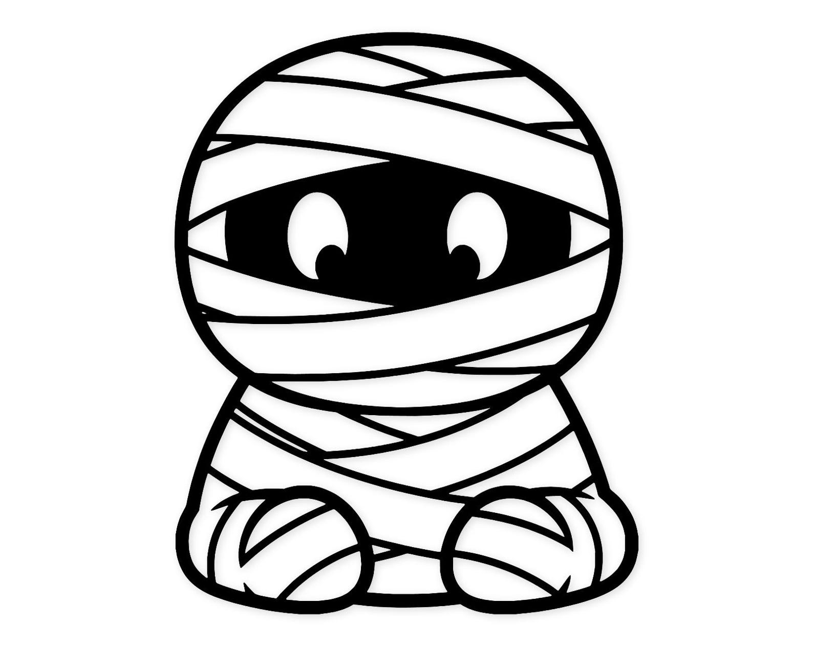 Mummy Wraps Svg Png: Cute Creatures for Halloween Decor - Etsy