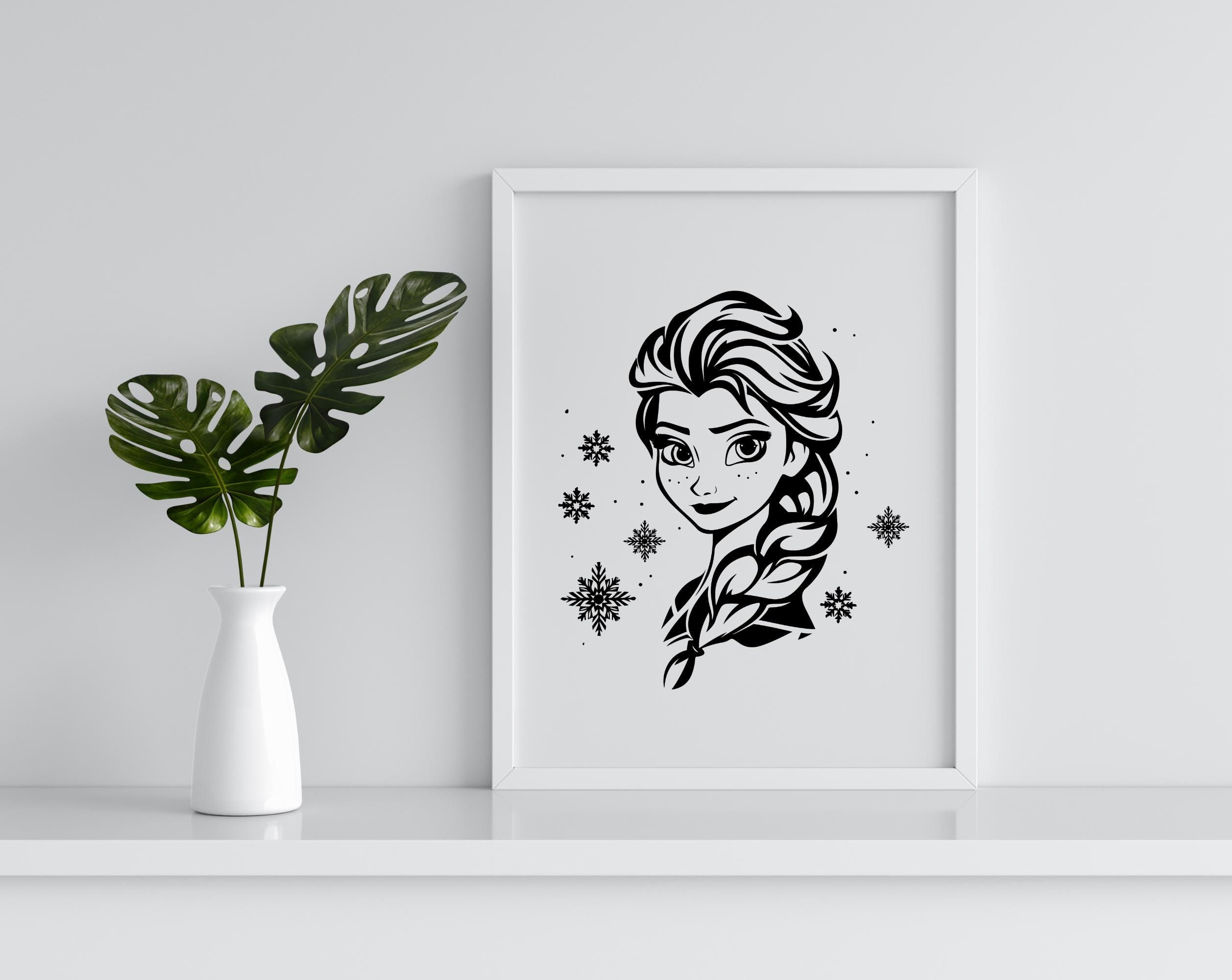 Elsa Svg, Elsa Outline Svg, Elsa Frozen Svg, Princess Svg, Frozen Elsa ...