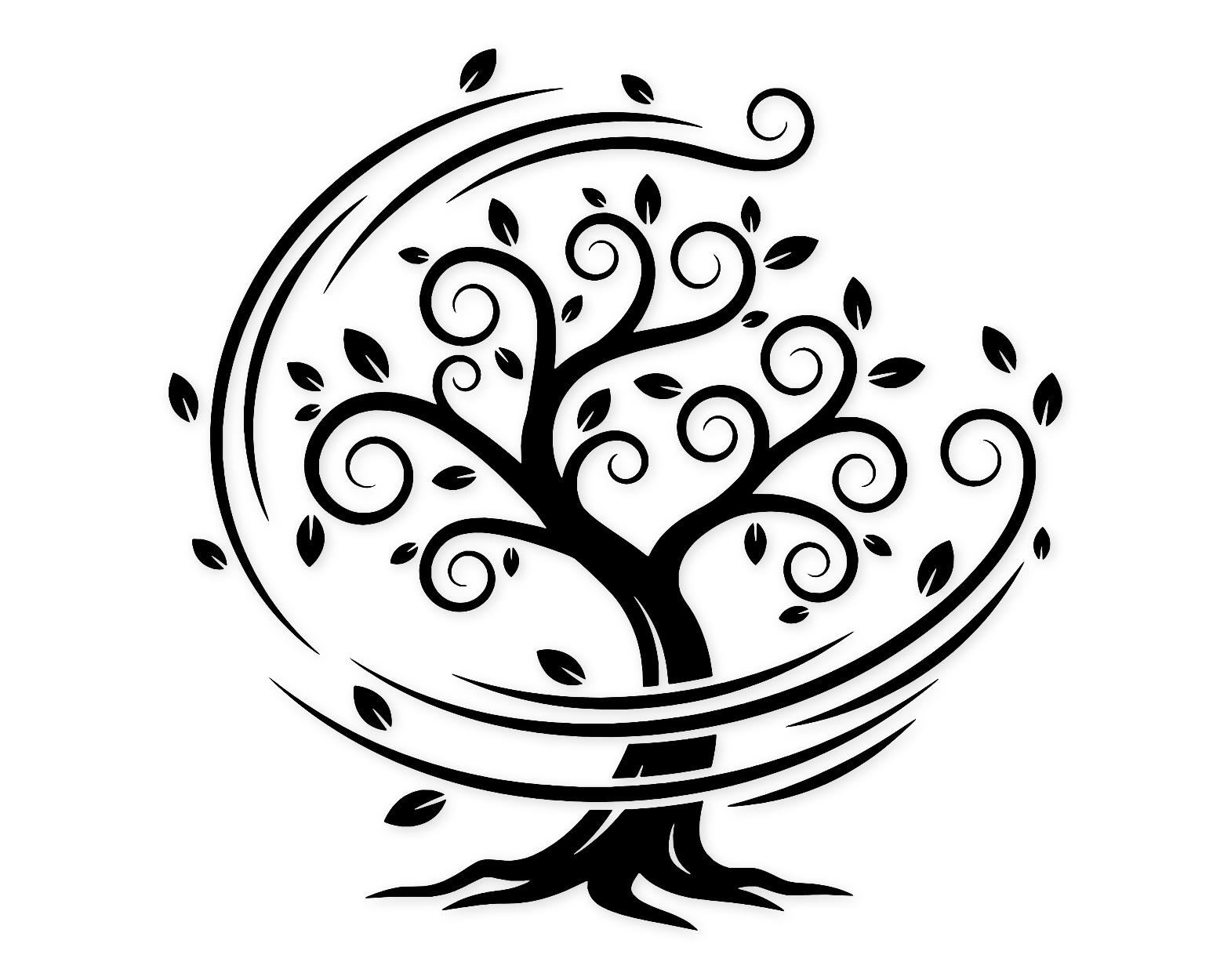 Windy Day Scene Svg Png: Bold Lines Cut File for Crafting - Etsy Canada