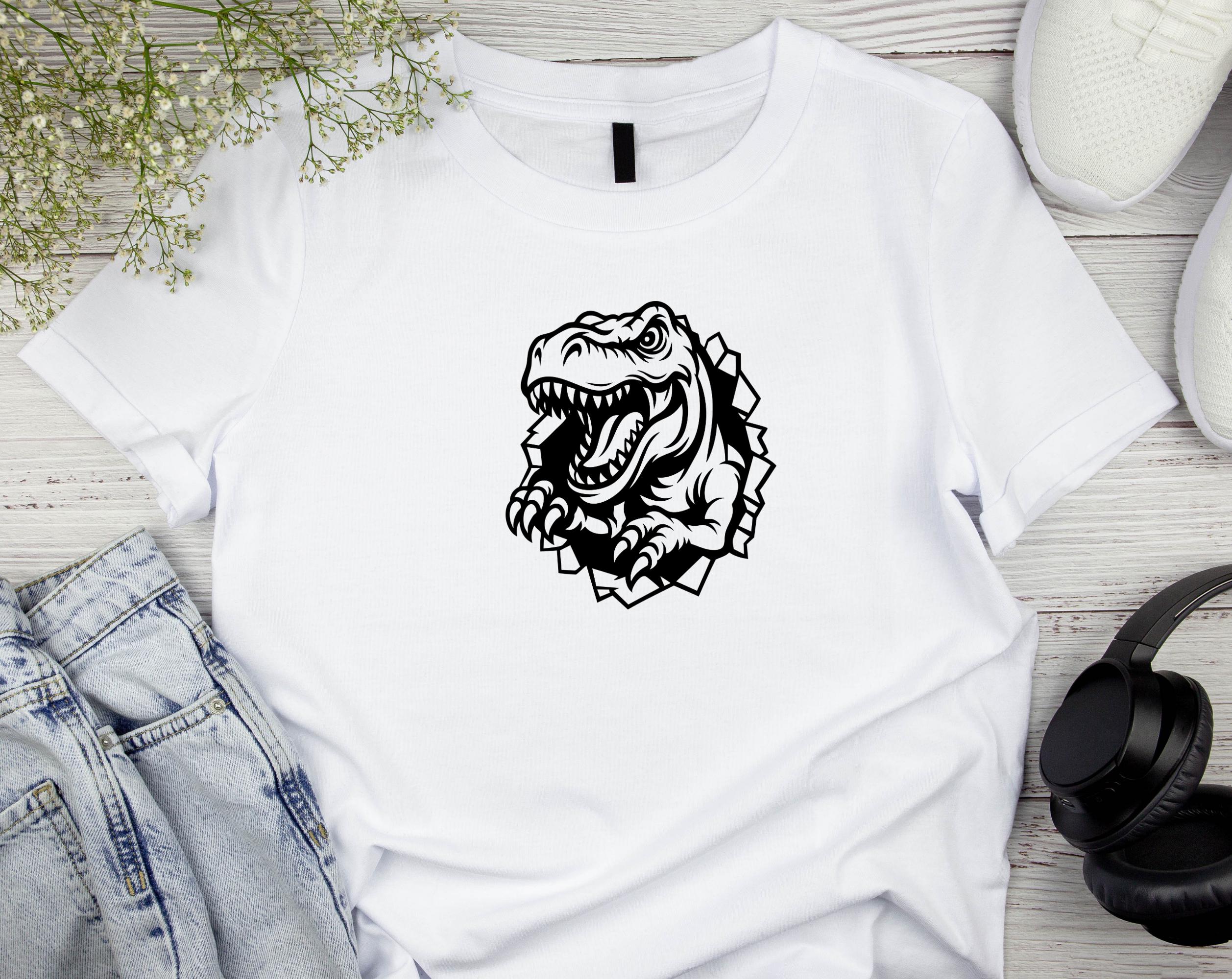 T-rex Dinosaur SVG PNG | Roaring T Rex Clipart | Jurassic Dino ...
