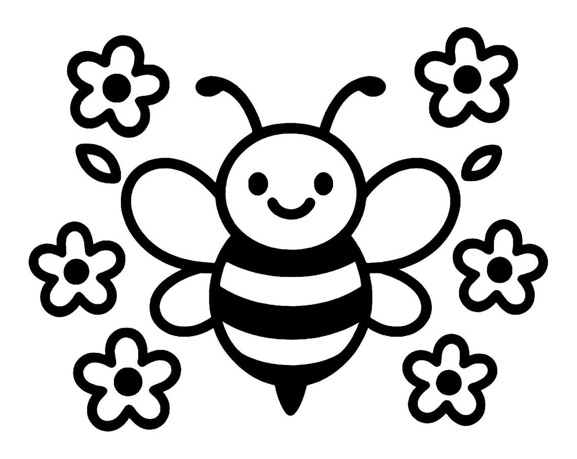 Cute Bee Svg and Png Design for Crafts and Diy Projects, Perfect for ...