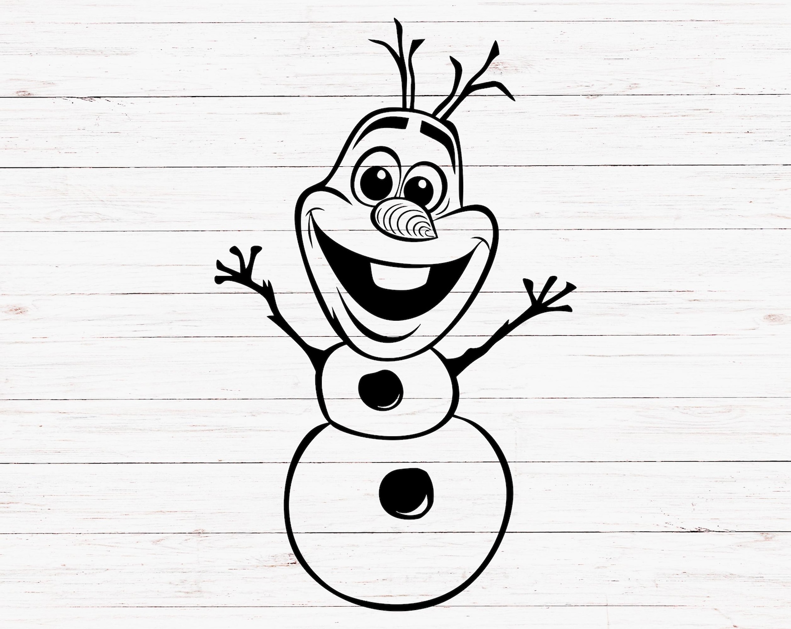 Olaf Outline Svg | Frozen Olaf Svg | Adorable Olaf Clipart for Cricut ...