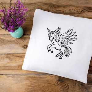 Unicorn Svg | Unicorn Outline SVG and PNG | Minimalist Unicorn Clipart ...
