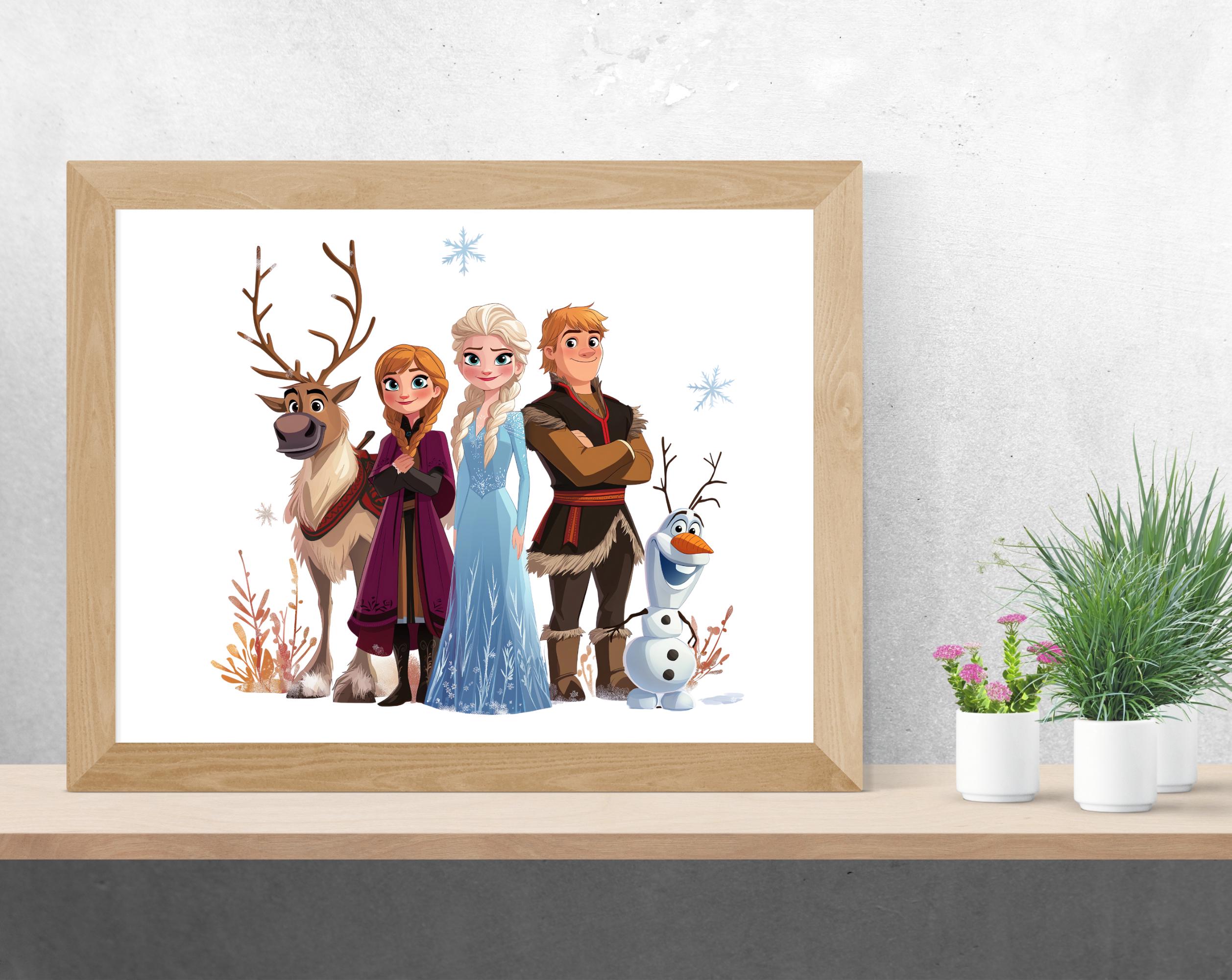 Frozen Clipart, Elsa, Anna, Kristoff, Olaf and Sven Clipart, Frozen ...