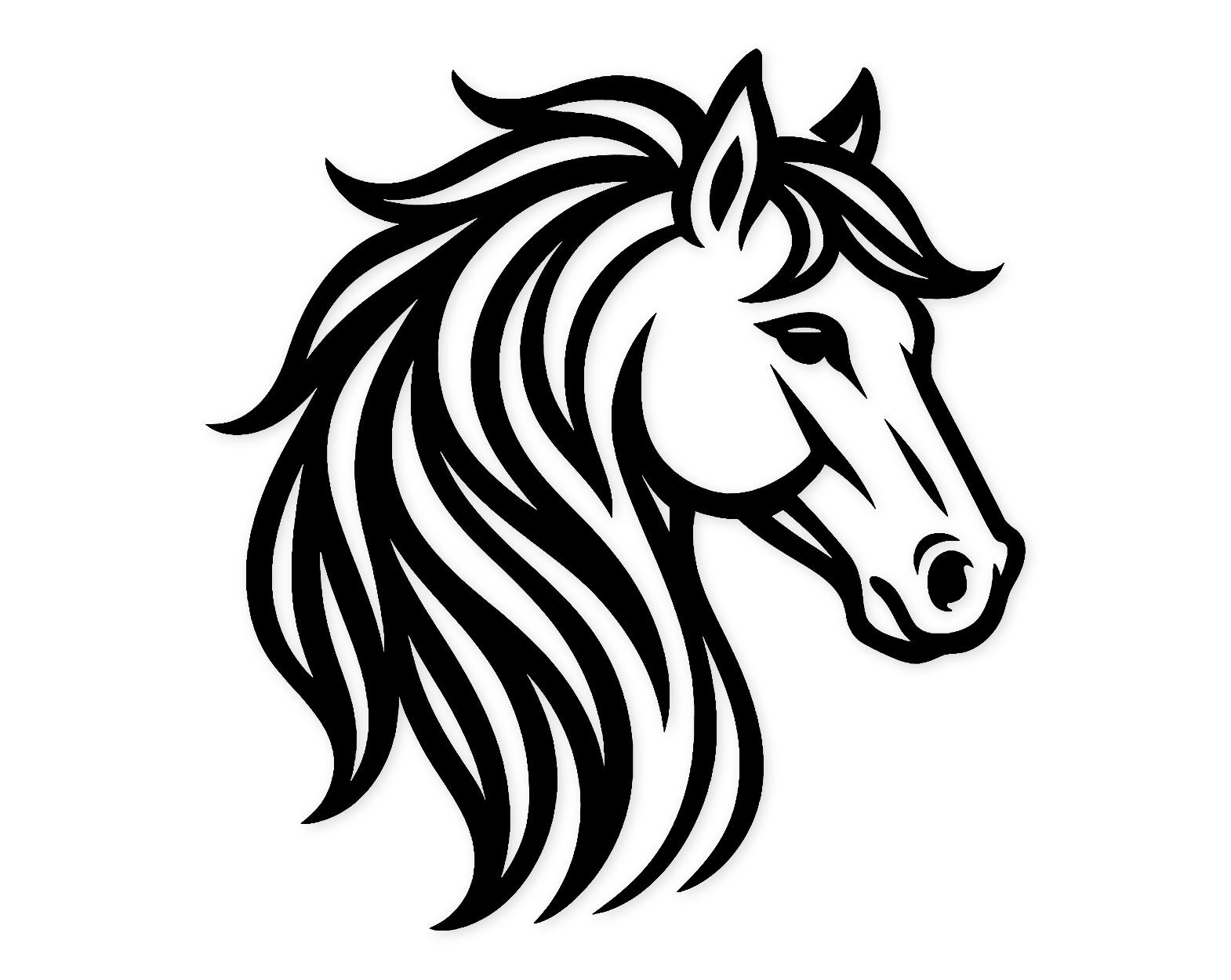 Horse Mane Detail Svg Png: Clean Line Art for Cut Files - Etsy