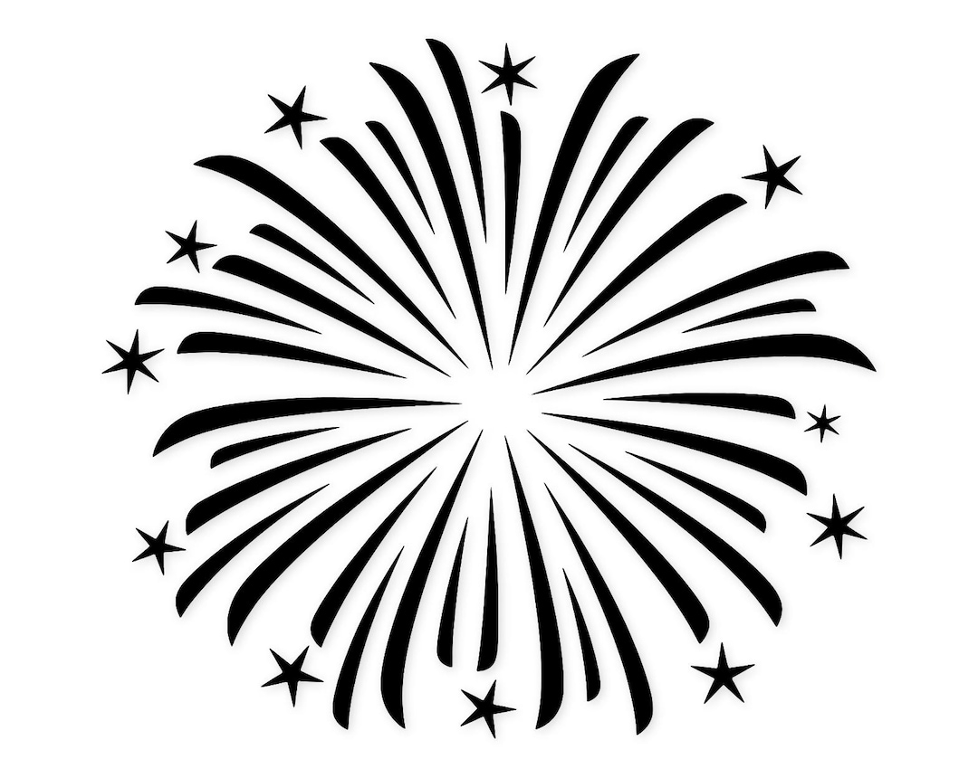 Fireworks Burst Svg Png: Bold Cut File for T-shirts and Wall Art - Etsy