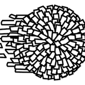 Pom-pom Svg Png: Bold High Contrast Cut File for Cricut Projects - Etsy