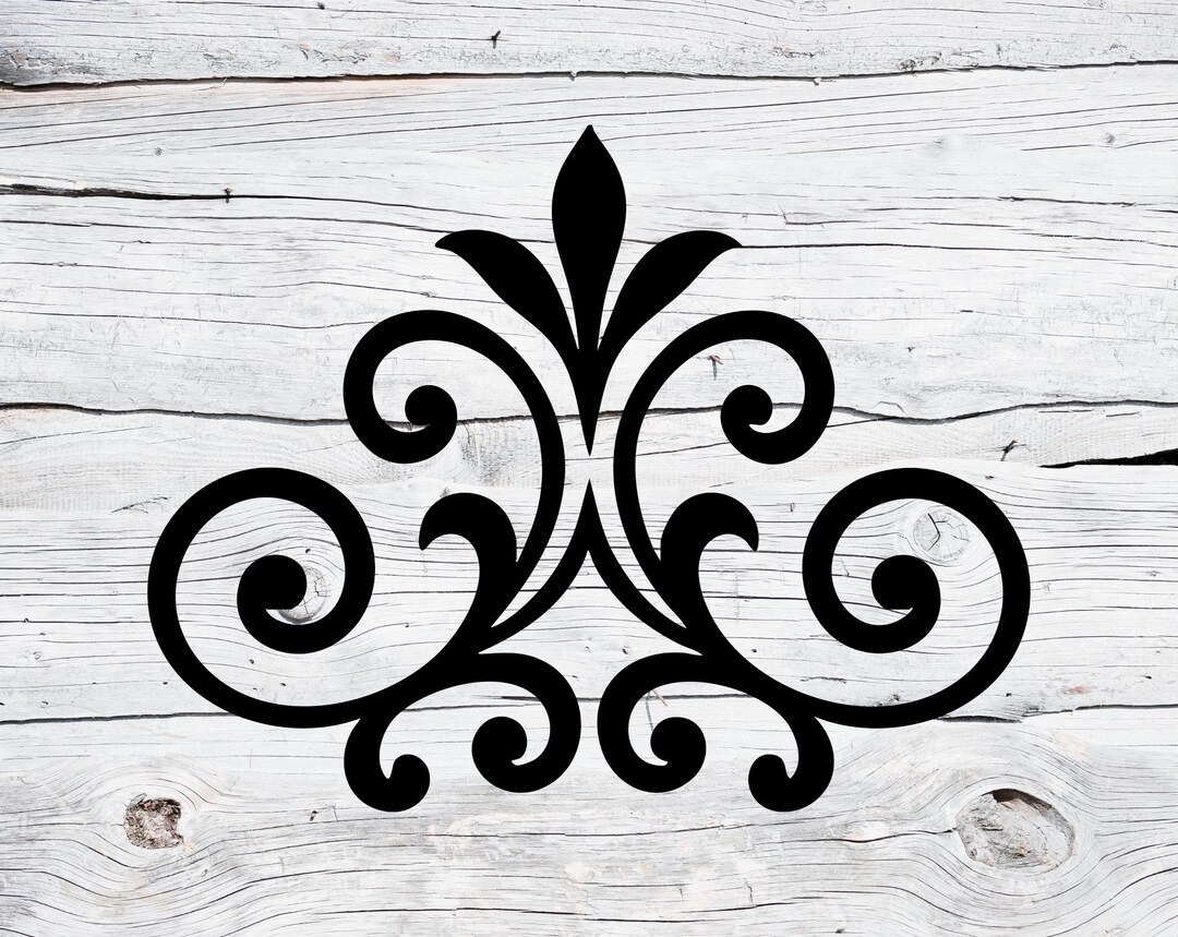 Ornamental Swirl Svg Png, Vintage Flourish Cut File for Cricut ...