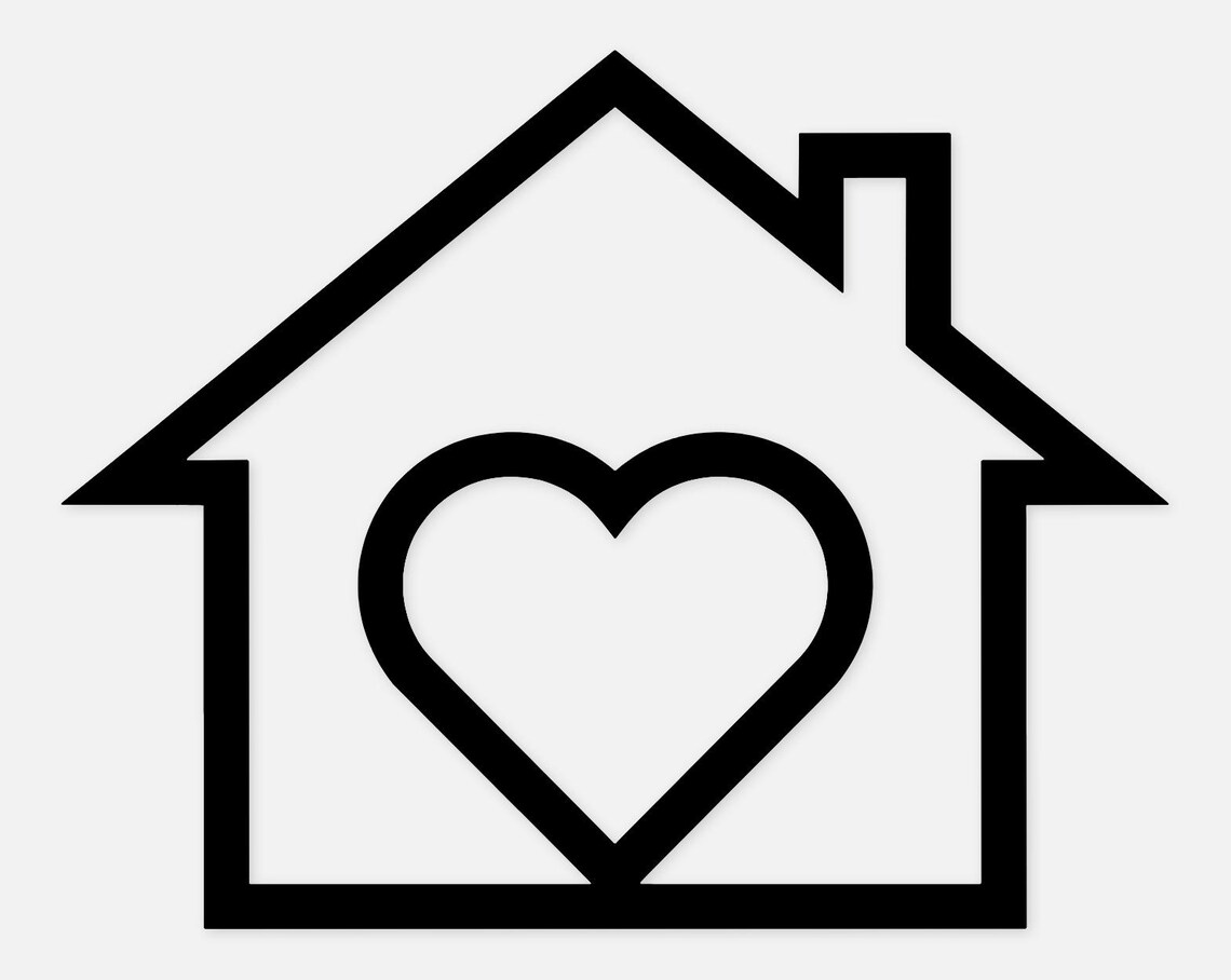 House Heart Combo Svg Png: Minimalist Design for Home Decor - Etsy