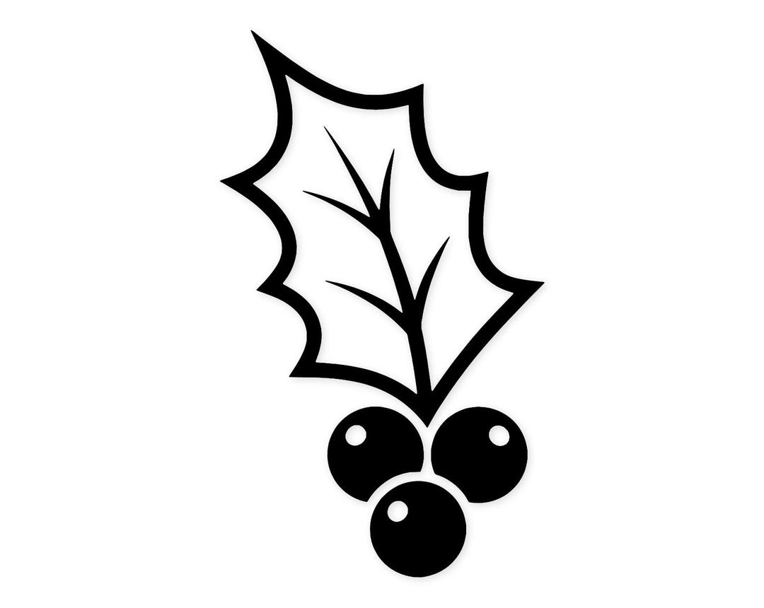 Holly Leaf Icon Svg Png: Bold Design for Holiday Projects - Etsy