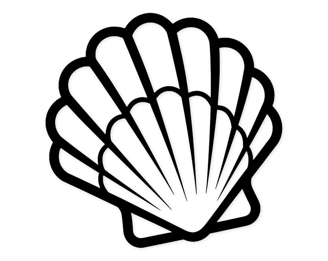 Scallop Shell Svg Png: Cut Ready Digital Design for Cricut Silhouette ...