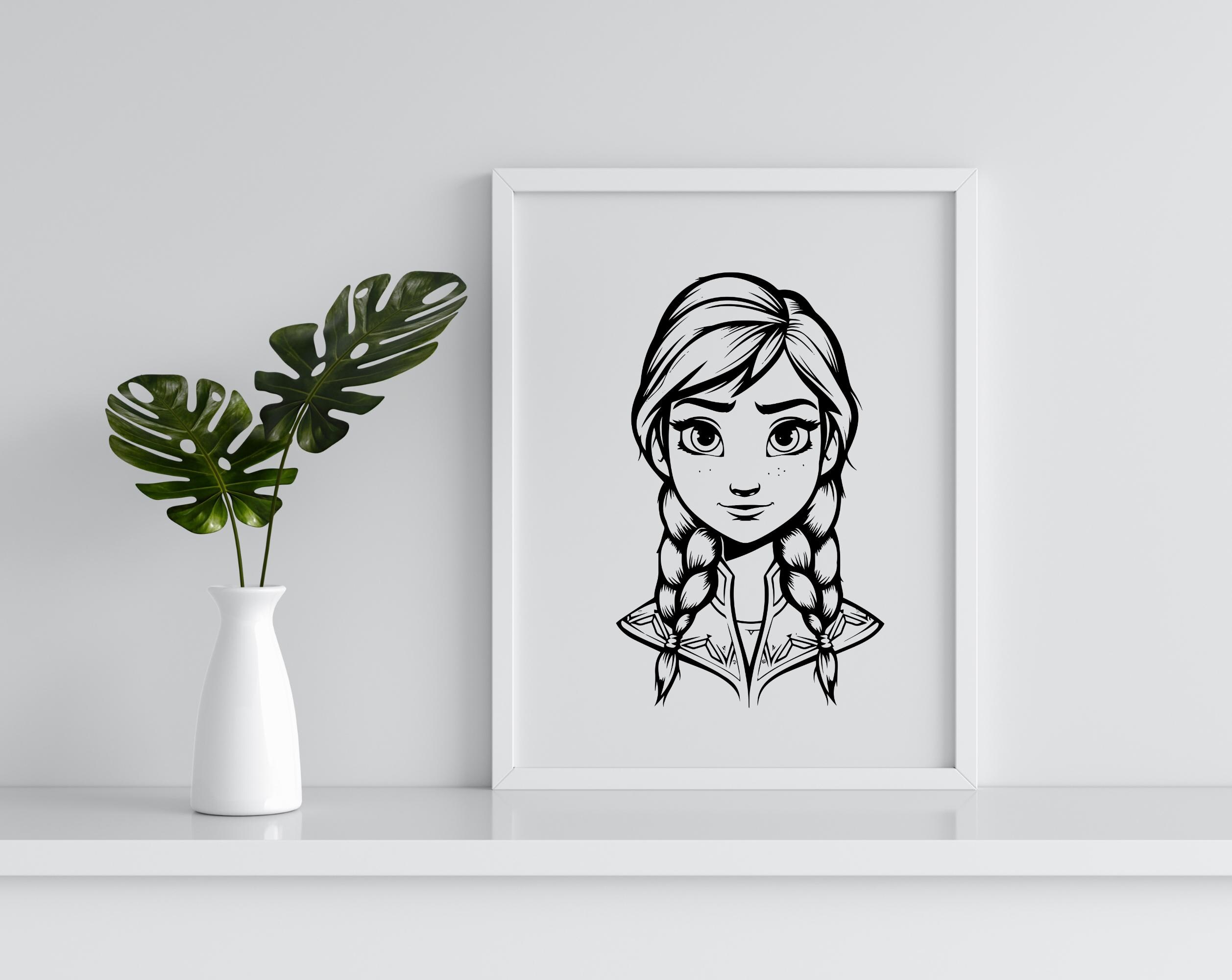 Anna Svg, Anna Frozen Svg, Anna Frozen Png, Frozen Anna Svg, Cute Anna ...