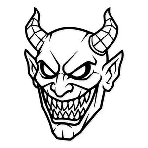 Geometric Demon Outline Svg Png: Clean High Contrast Cut File for ...