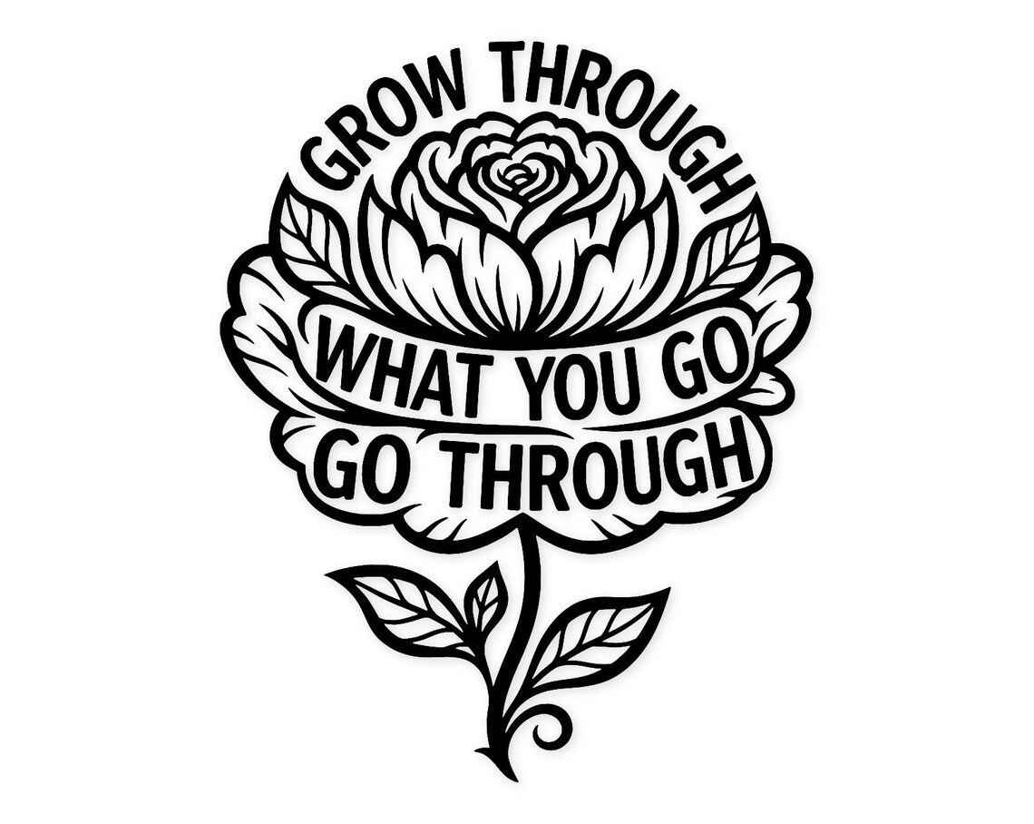 Text as Flower Svg Png: Cut Ready Digital Design for Cricut Silhouette ...