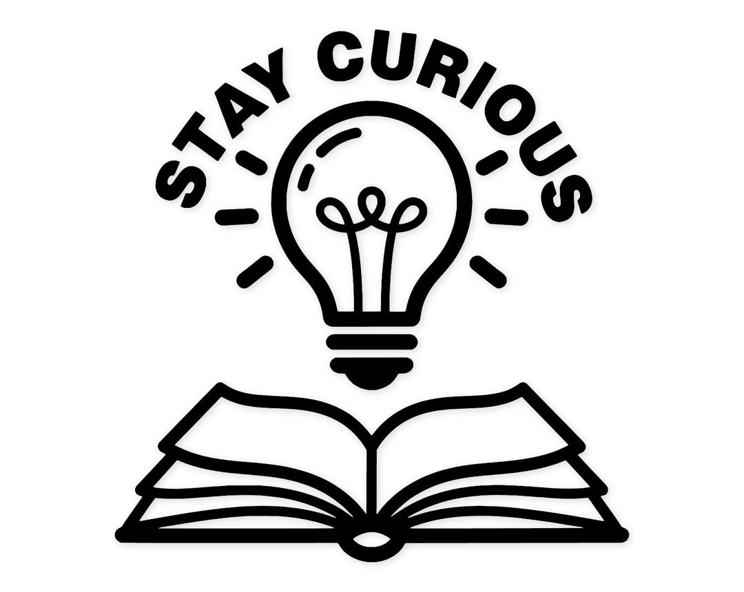 Stay Curious Svg Png: Bold Clean Design for Home Decor - Etsy