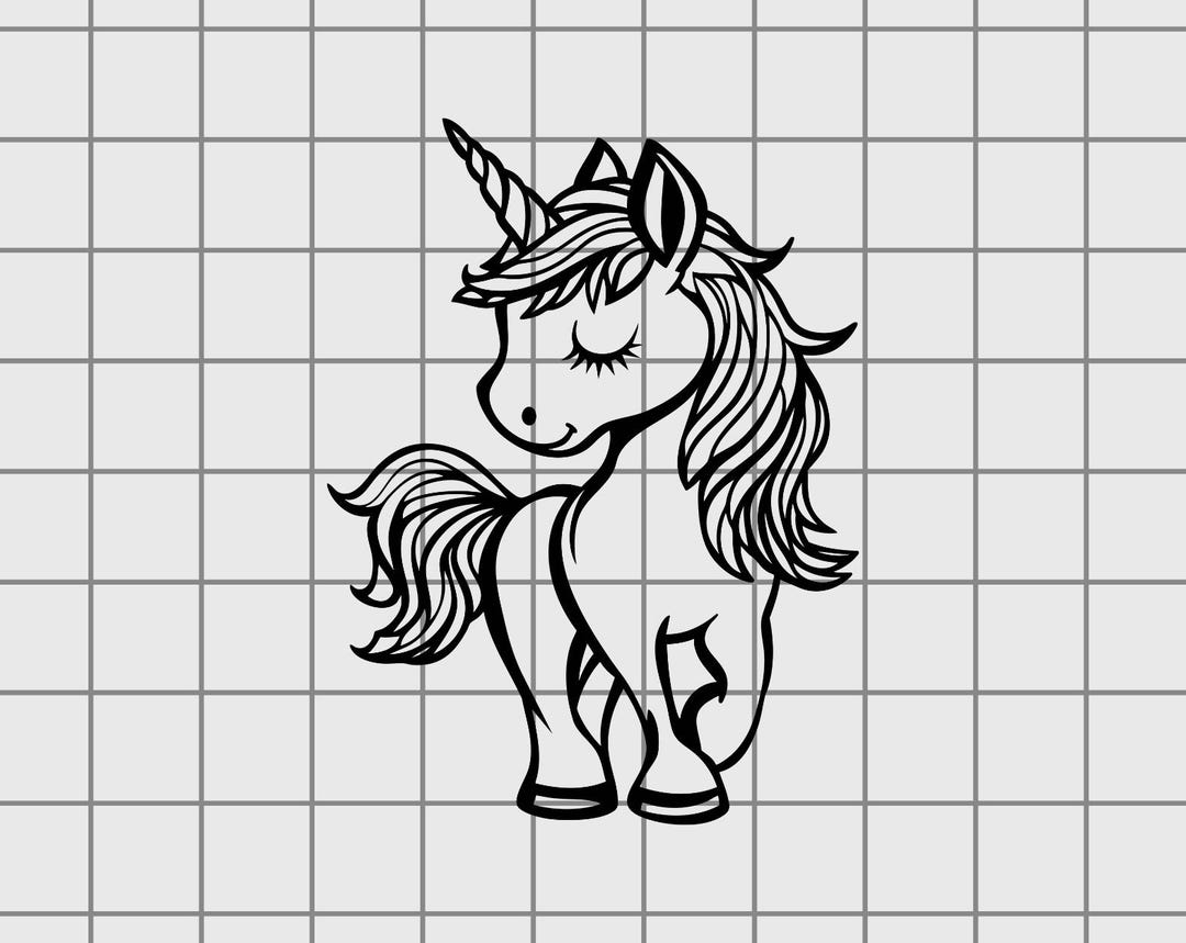 Unicorn Outline Svg | Cute Unicorn Svg | Unicorn SVG and PNG ...