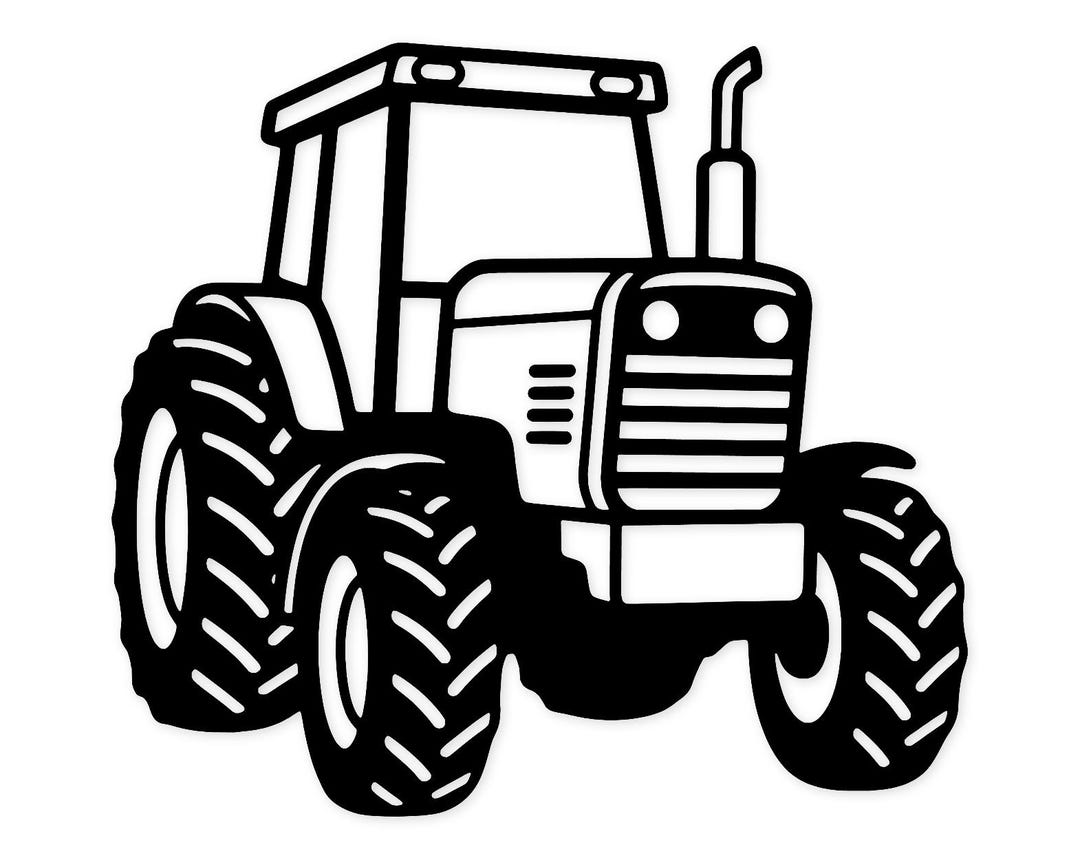 Tractor Front View Svg Png: Clean Cut File for Crafts - Etsy