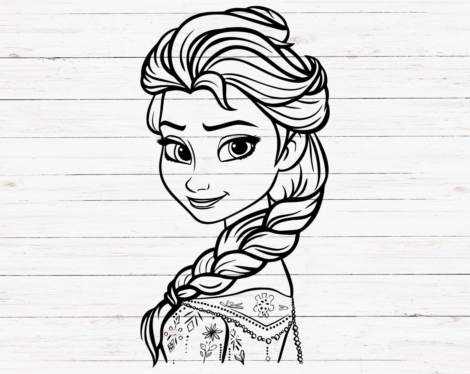 Elsa Frozen Svg, Princess Svg, Frozen Sisters Elsa Svg, Cute Elsa ...