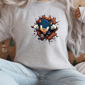 Sonic PNG | Breakthrough Wall Smash Clipart | Cool Gaming Sublimation ...