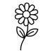 Daisy Outline Svg Png: Clean Bold Cut File for Crafts - Etsy