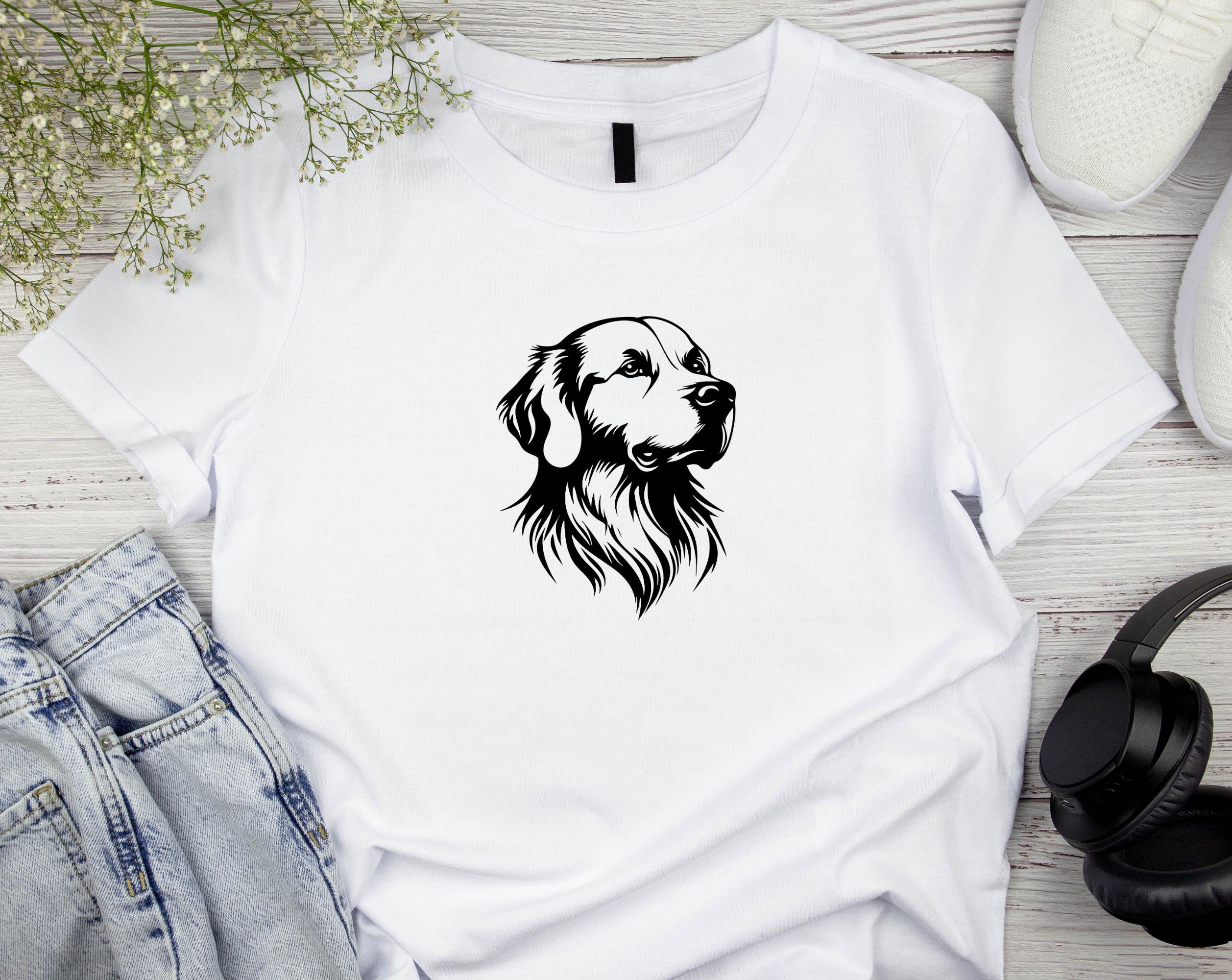 Golden Retriever SVG | Dog Svg | Dog Portrait Line Art | Dog Lover Cut ...