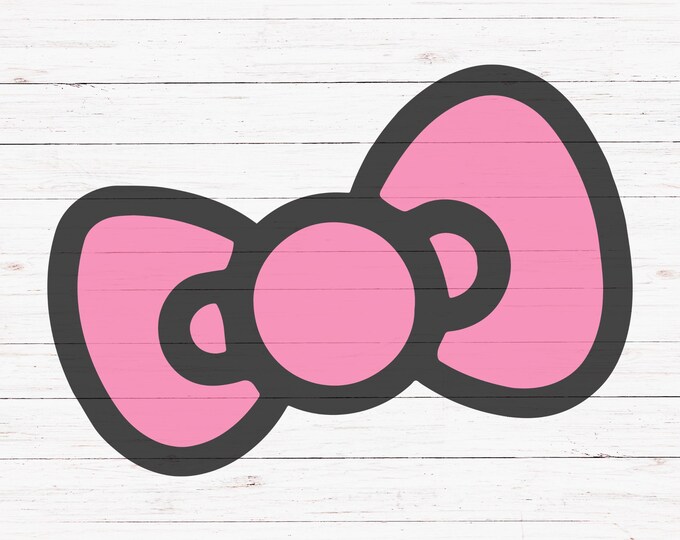 Kitty Bow SVG & PNG - Cute Cat Bow Line Art for Crafting, Apparel, and ...