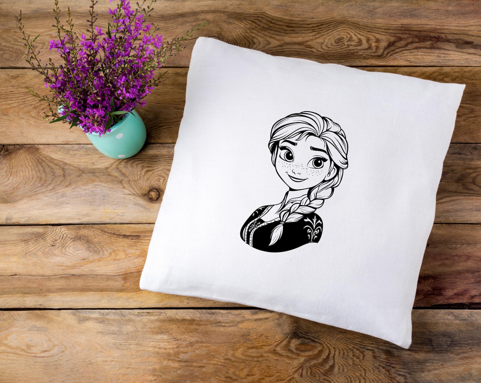 Anna Svg | Frozen Anna Svg | Princess Anna Outline Clipart for Cricut ...