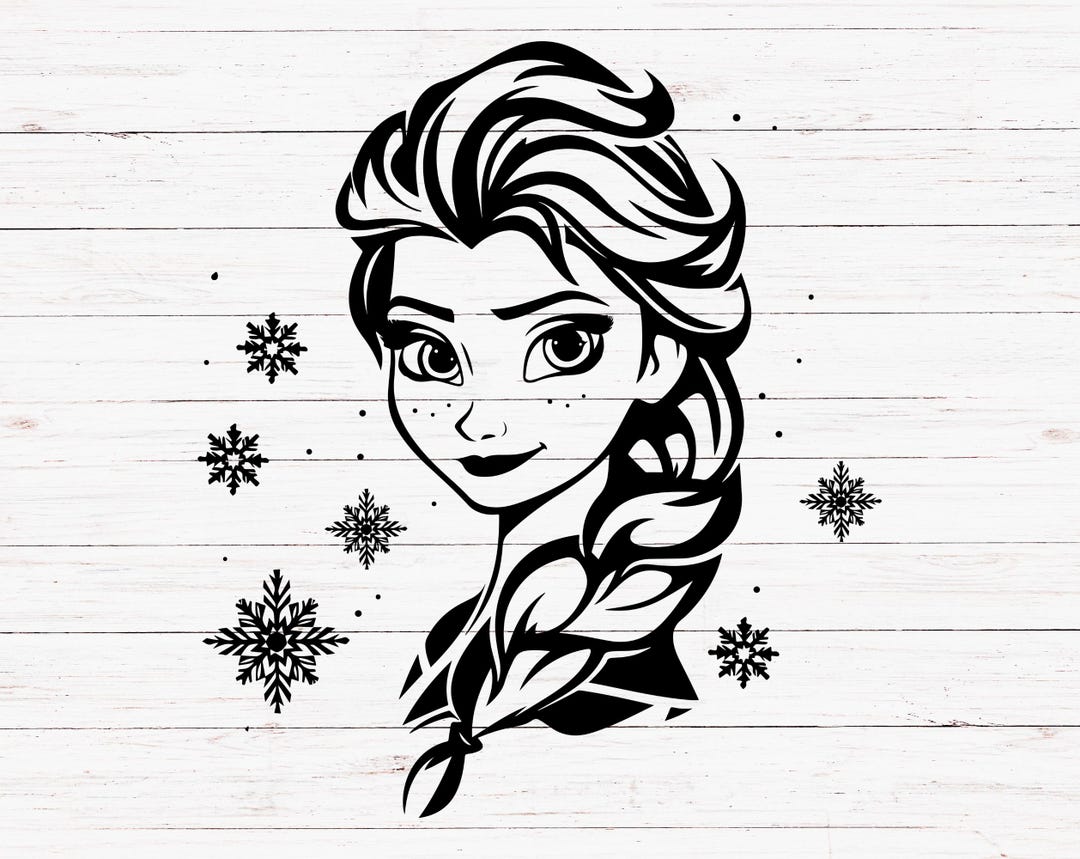 Elsa Svg, Elsa Outline Svg, Elsa Frozen Svg, Princess Svg, Frozen Elsa ...