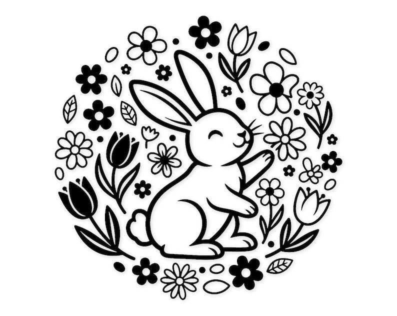 Bouncing Bunny Svg Png: Cute Design for T-shirts - Etsy Australia