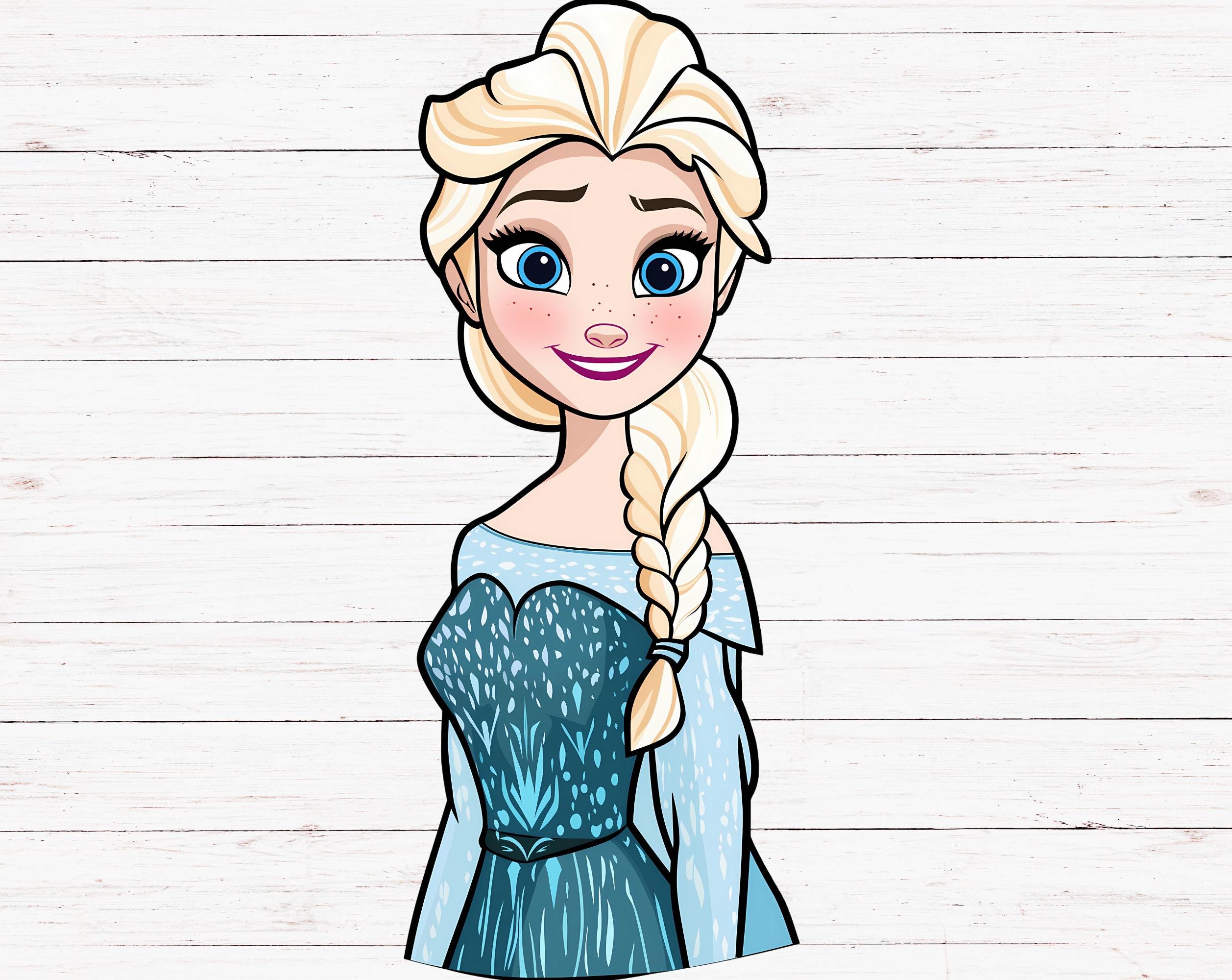 Frozen Elsa Png, Cartoon Style Elsa Clipart, Elsa Png, Frozen Clipart ...