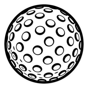 Golf Ball Svg Png: Cut Ready Digital Design for Cricut Silhouette - Etsy