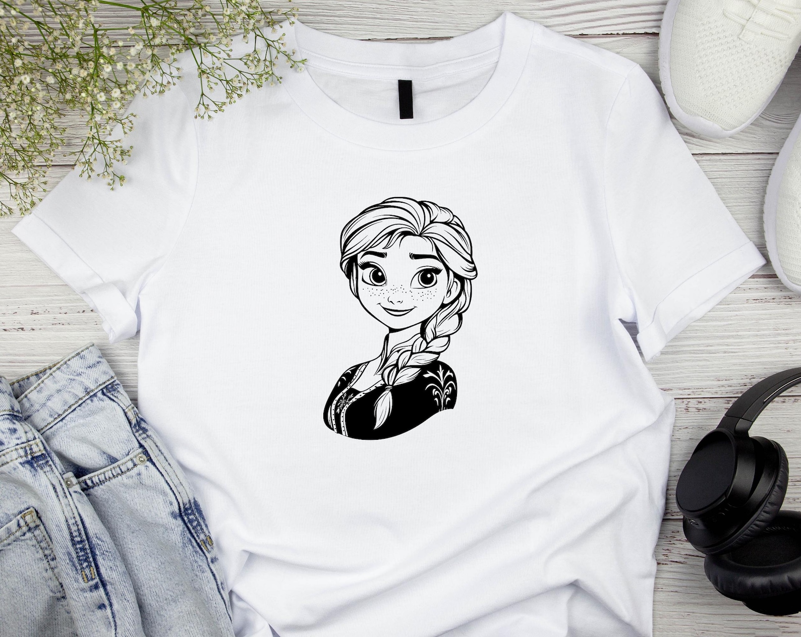 Anna Svg | Frozen Anna Svg | Princess Anna Outline Clipart for Cricut ...