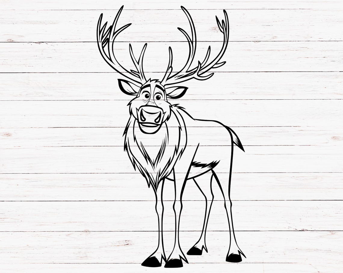 Frozen Sven Svg, Frozen Sven Png, Frozen Sven Clipart Svg, Frozen Olaf ...