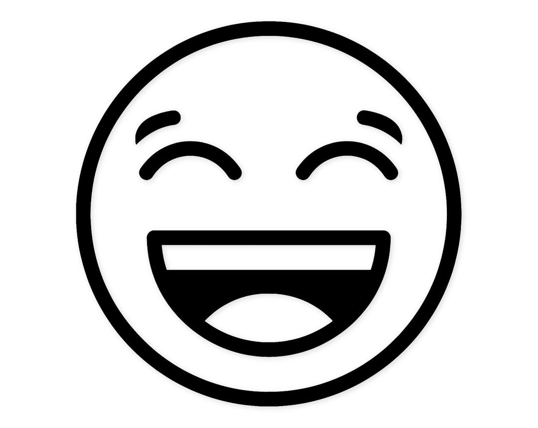Laughing Smiley Face Svg Png: Cut Ready Digital Design for Cricut ...
