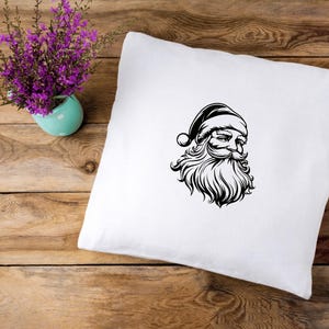 Christmas Classic Santa Claus Outline SVG, Christmas SVG Cut File ...