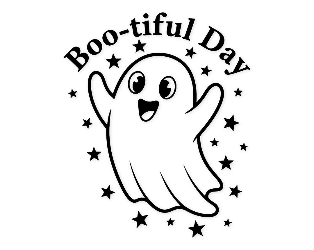 Jolly Ghost Svg Png: Whimsical Cut File for Halloween Decor - Etsy UK
