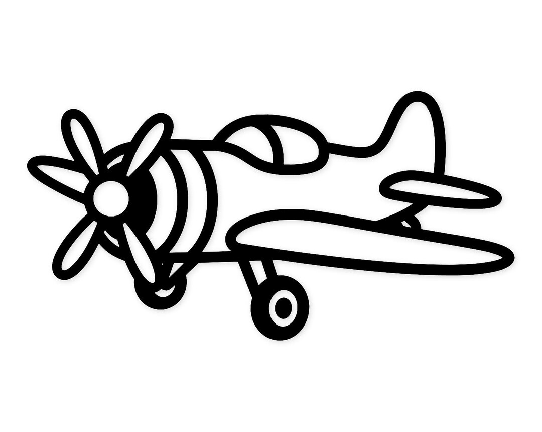 Vintage Airplane Outline Svg Png: Cut Ready Digital Design for Cricut ...