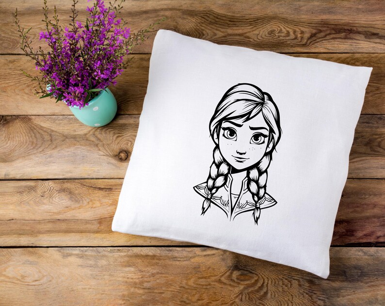 Anna Svg, Anna Frozen Svg, Anna Frozen Png, Frozen Anna Svg, Cute Anna ...
