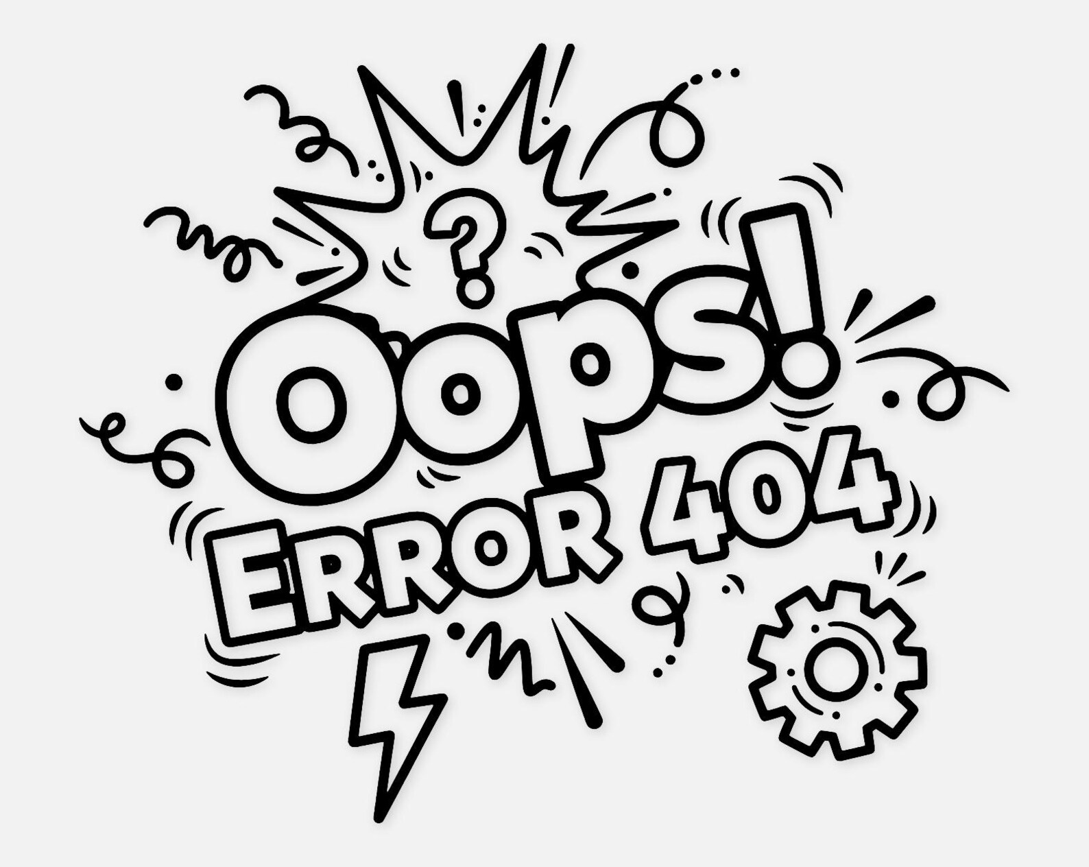 Error 404 Typography Svg Png: Fun & Playful Cut File for T-shirts - Etsy