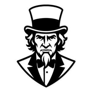 Uncle Sam Svg Png: Clean Line Art for Diy Projects - Etsy