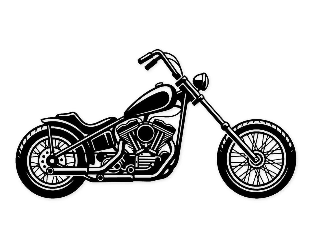 Chopper Motorcycle Svg Png: Vintage Design for Cutting - Etsy
