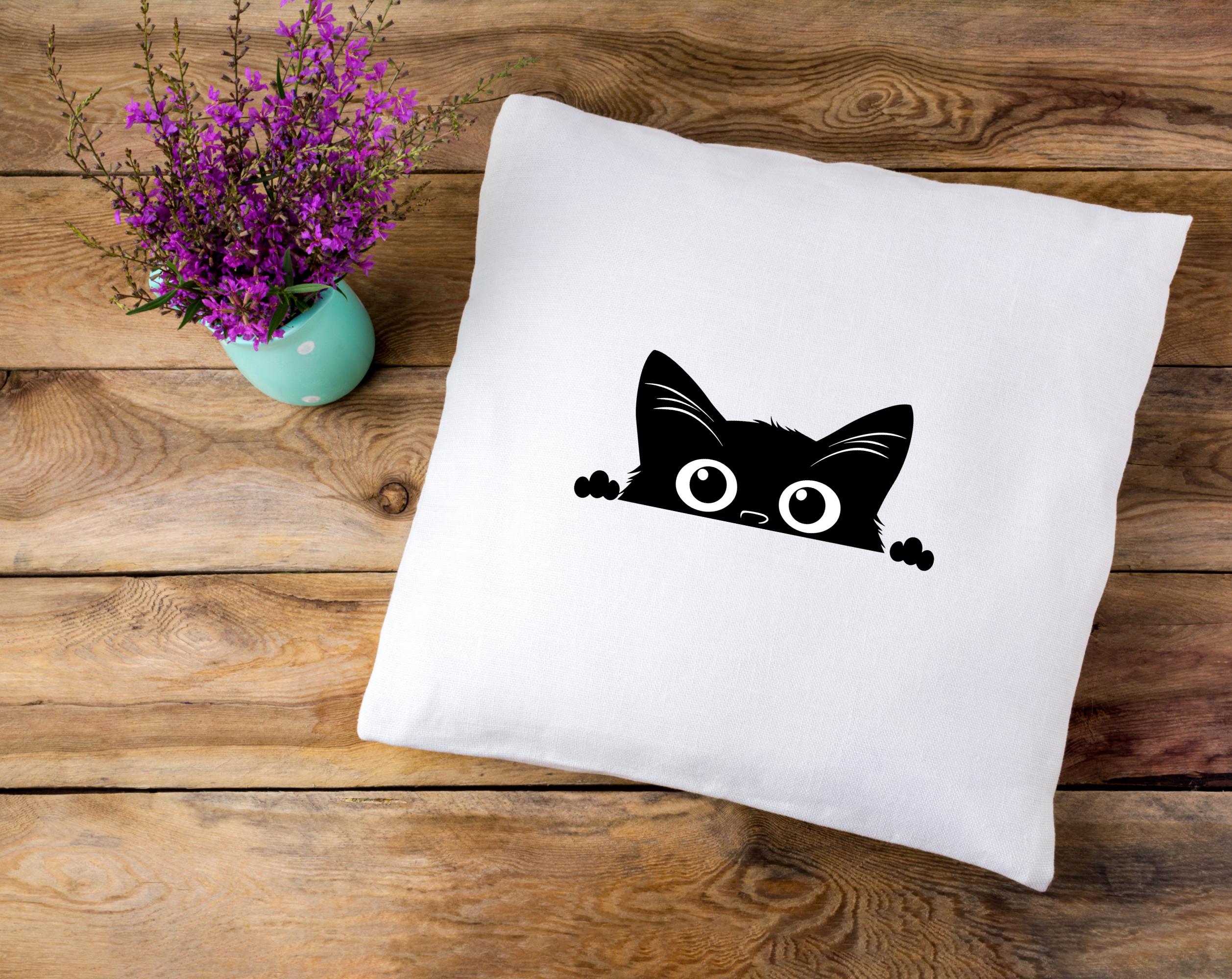 Peeking Cat Svg, Cat Svg, Cute Cat Svg - Cute Cat Digital Cut - Print ...