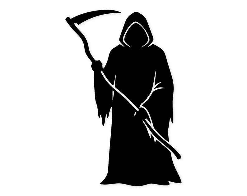 Grim Reaper Outline Svg Png: Bold Silhouette for Cricut & Silhouette ...