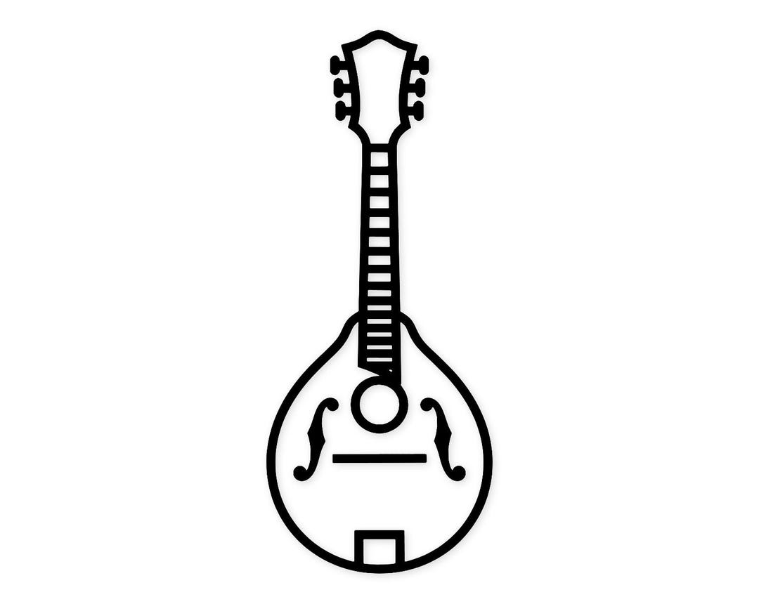 Mandolin Silhouette Svg Png: Cut Ready Digital Design for Cricut ...