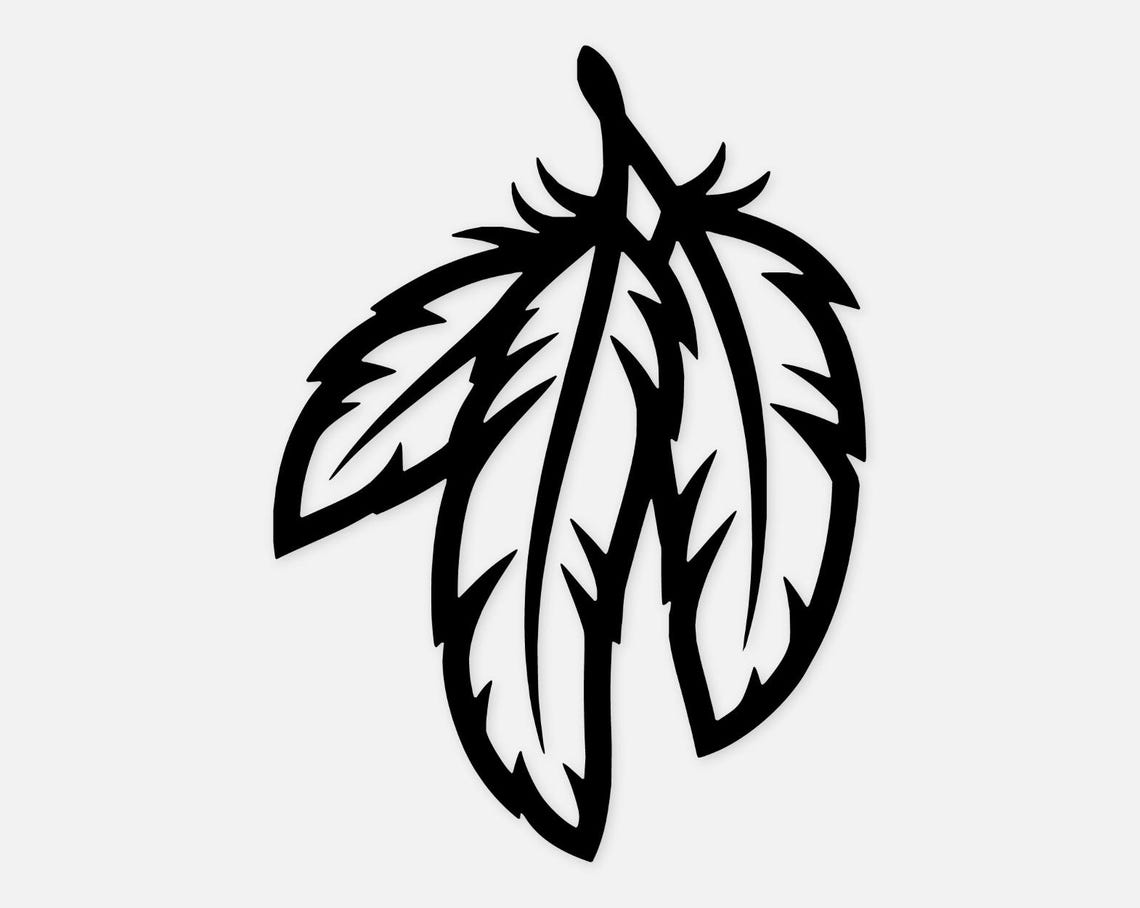 Minimalist Feather Cluster Svg Png: Cut Ready Digital Design for Cricut ...