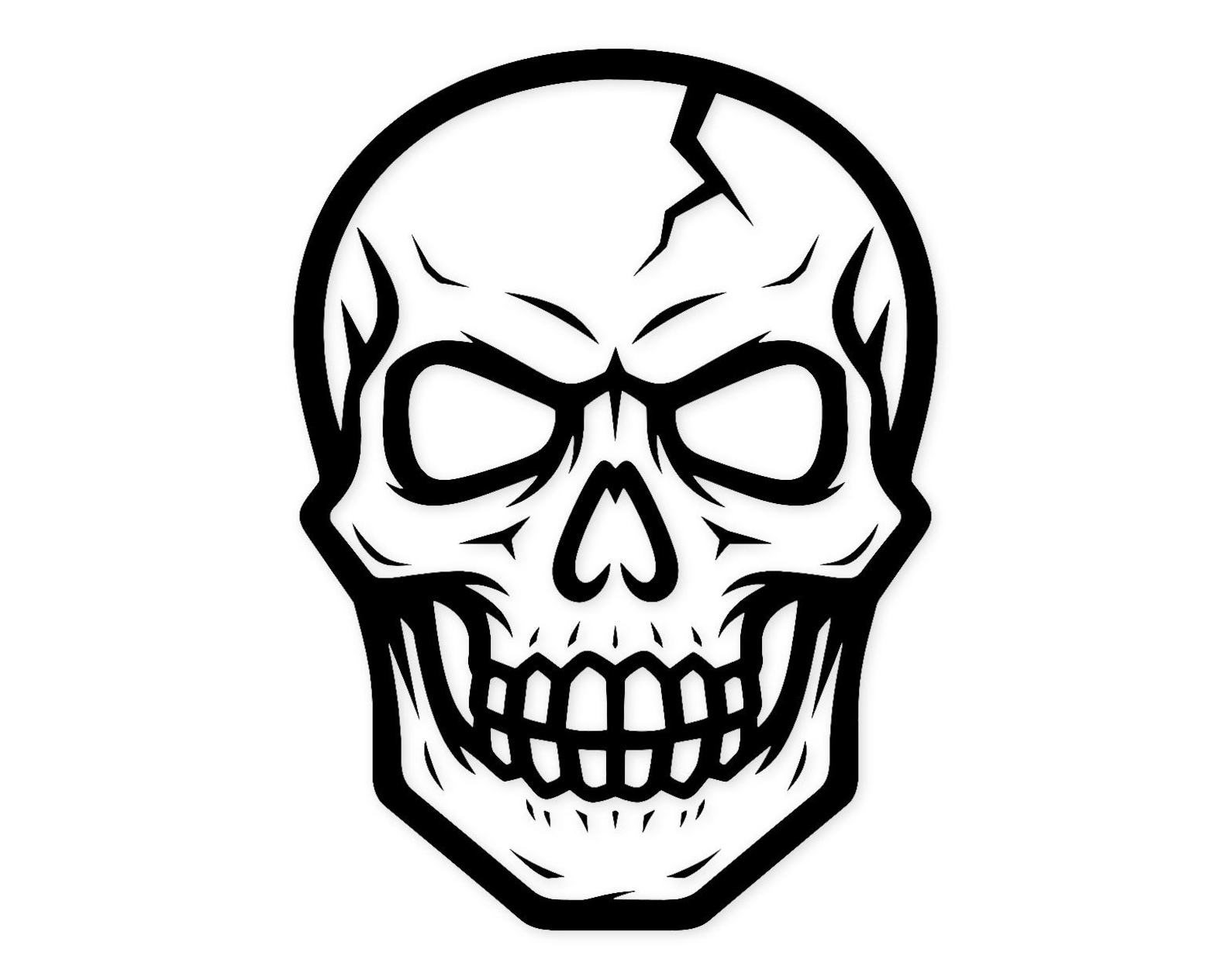 Ominous Skull Svg Png: Bold Design for Unique Home Decor - Etsy