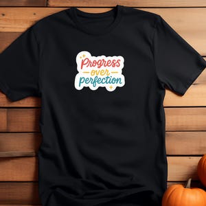 Progress Over Perfection SVG PNG | Motivational Quote Sticker Design ...