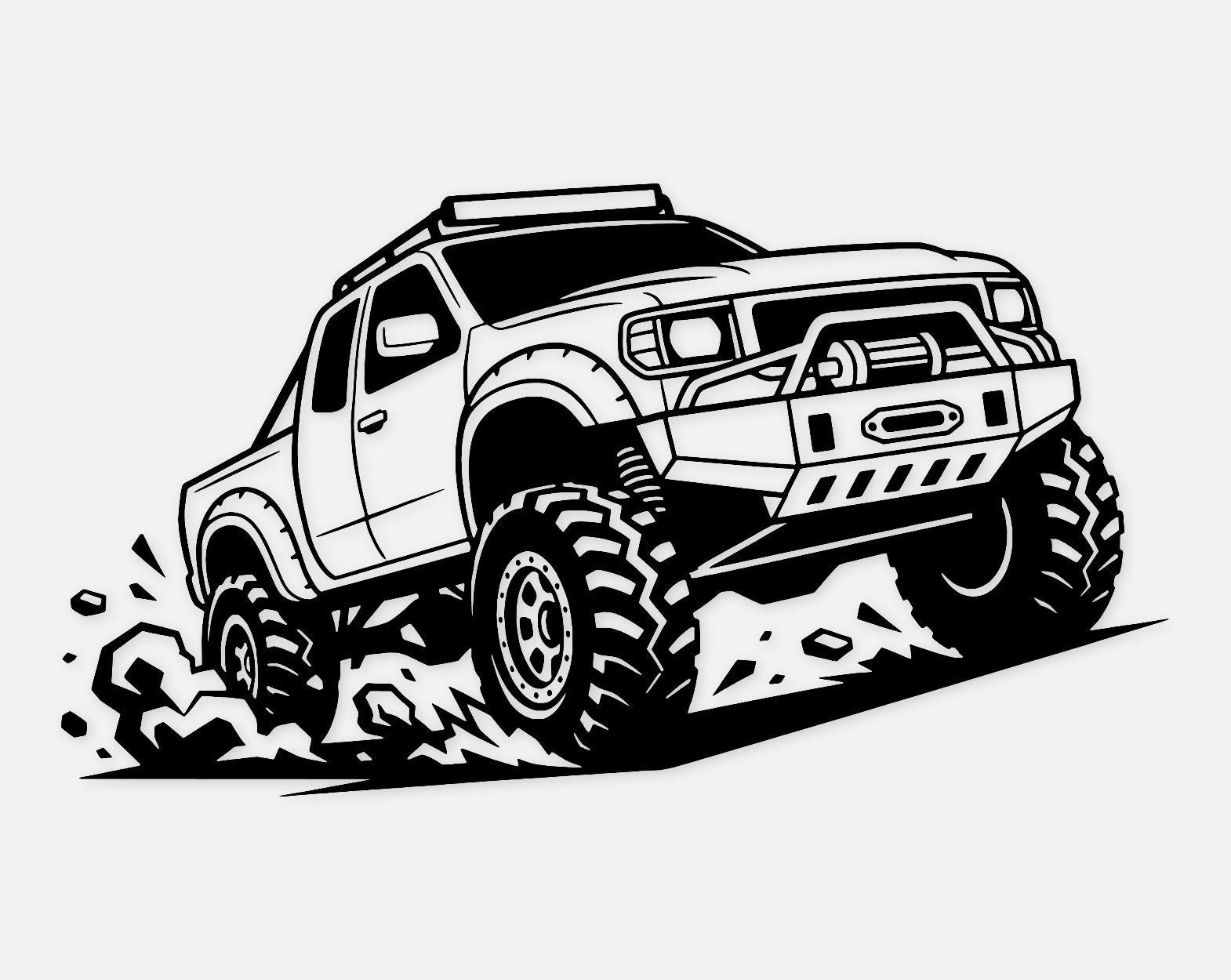 Off-road Truck Svg Png: Bold Vector Design for Automotive Enthusiasts ...