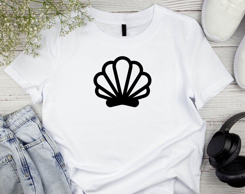 Sea Shell Svg - Elegant Sea Shell SVG & PNG - Simple Ocean-themed Line ...